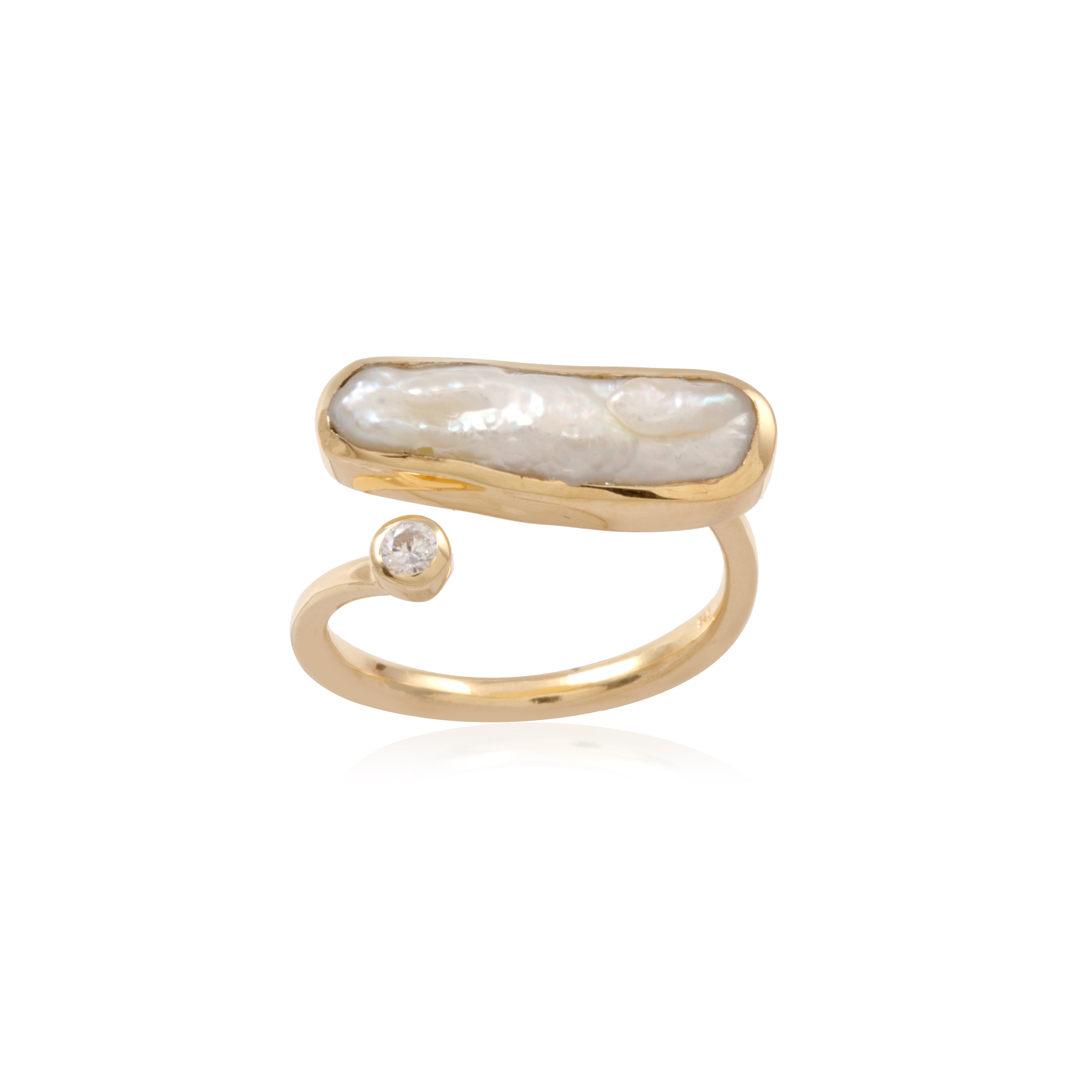 Vama | Kai Ring | Metal-Sterling Silver | Stone-Pearl | Finish-Shiny | Vama Couture | Australian ...